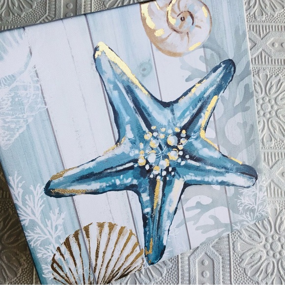 Accents | Nautical Starfish Canvas Decor | Poshmark